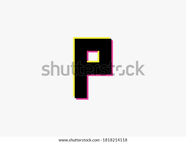 P Letter Font Vector Desing Alphabet Stock Vector (Royalty Free ...