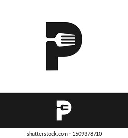 F Letter Fork Logo Design Template Stock Vector (Royalty Free) 1509384041