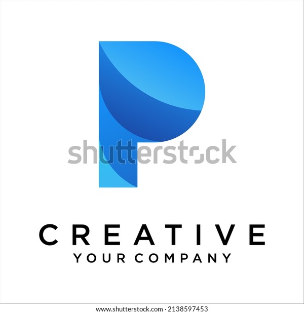 P Letter Icon Logo Design Vector Stock Vector (Royalty Free) 2138597453 ...