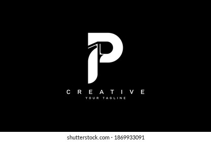 P Letter Interesting Logo Vector Unique Stock Vector (Royalty Free ...