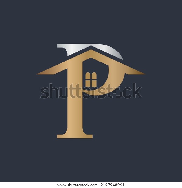 P Letter Roof Shape Logo Vector Stock Vector (Royalty Free) 2197948961 ...