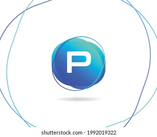 P Letter Tech Logo Design Modern Stock Vector (Royalty Free) 1992019322 ...