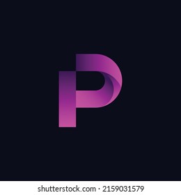 P Lettermark Icon Logo Design Stock Vector (Royalty Free) 2159031579 ...