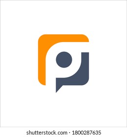 P Logo Design Vector Sign Stock Vector (Royalty Free) 1800287635 ...