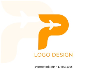 P Logoletter Plane Abstract P Design Stock Vector (Royalty Free ...