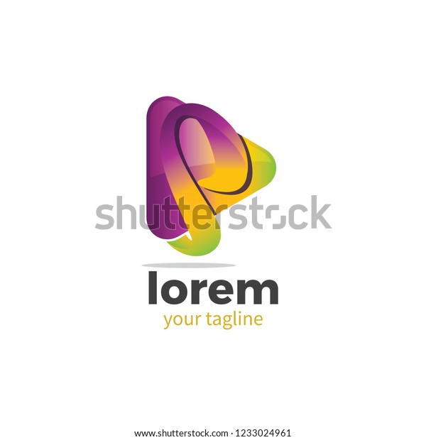 P Media Logo Stock Vector (Royalty Free) 1233024961 | Shutterstock
