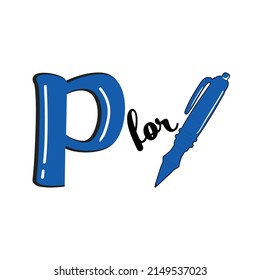 683 Letter p pen Images, Stock Photos & Vectors | Shutterstock