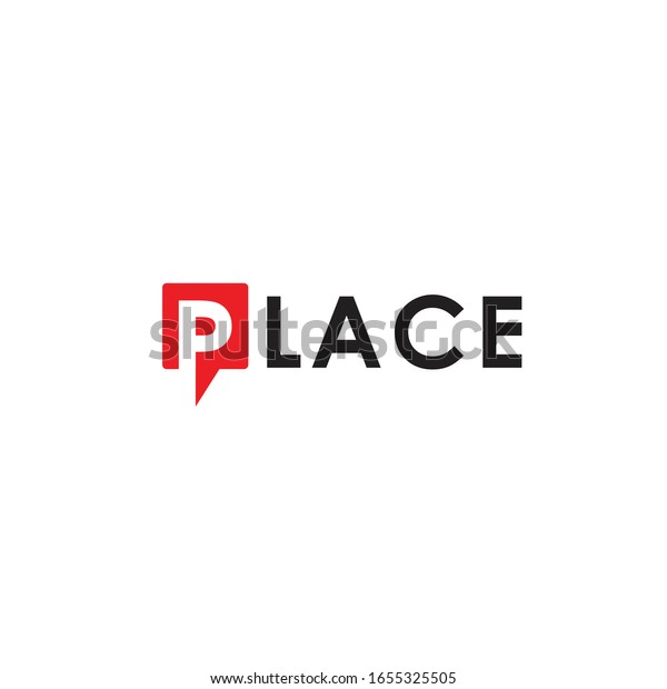 P Place Logo Simple Templates Vector Stock Vector (Royalty Free ...