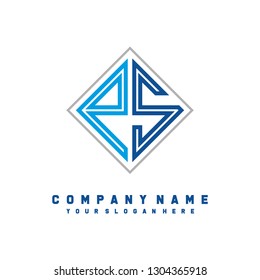 P S Initial Letter Modern Logo Stock Vector (Royalty Free) 1304365918 ...