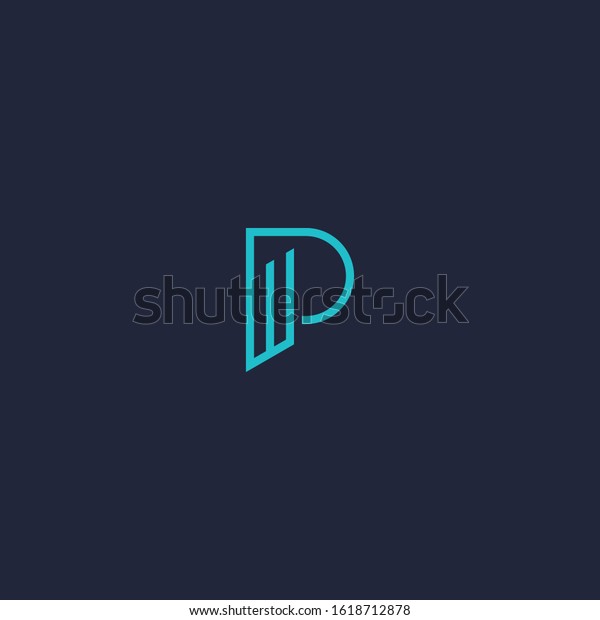 P W Letter Monogram Logo Mono Stock Vector (Royalty Free) 1618712878