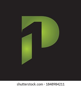 P1 Letter Logo Design Creative Icon Stock Vector (Royalty Free ...