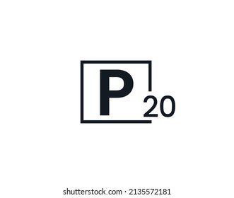 P20 20p Initial Letter Logo Stock Vector (Royalty Free) 2135572181 ...