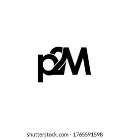 P2m Letter Original Monogram Logo Design Stock Vector (Royalty Free ...