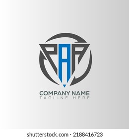 Paa Initial Modern Logo Design Vector Stock Vector (Royalty Free ...