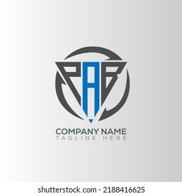 Pab Initial Modern Logo Design Vector Stock Vector (Royalty Free ...