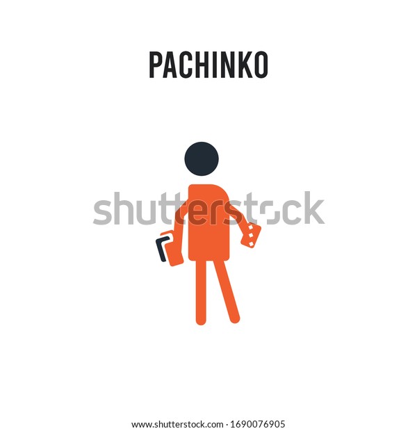 Pachinko Vector Icon On White Background Stock Vector (Royalty Free ...