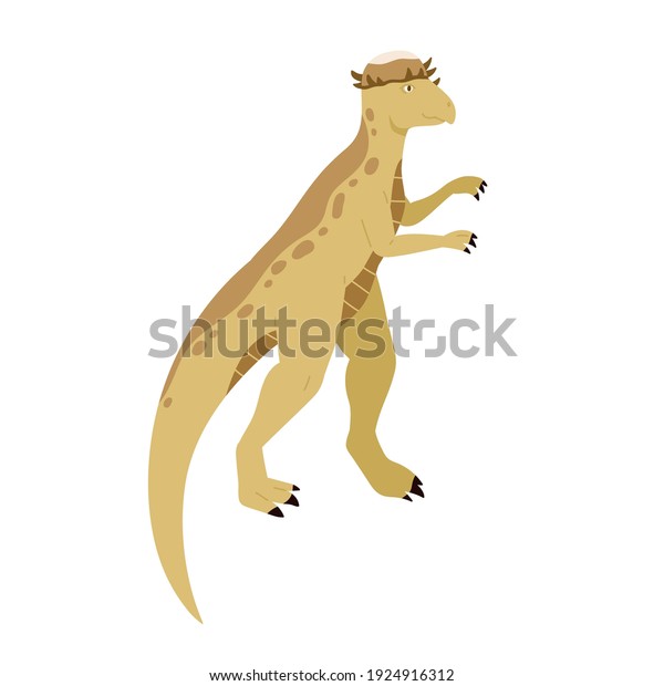 Pachycephalosaurus Dino Extinct Dinosaur Ancient Jurassic Stock Vector ...