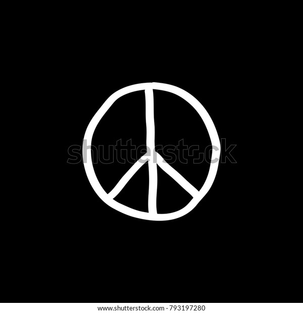 Pacifistic Symbol Icon Doodle Style Stock Vector (Royalty Free ...