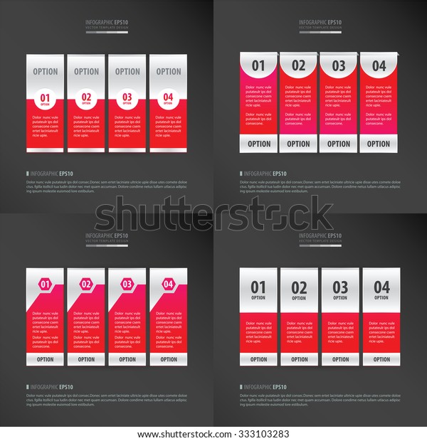 Pack Banner Design 4 Item Pack Stock Vector (Royalty Free) 333103283 ...