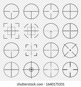 Vektor Stok Aim Shoot Focus Cursor Sniper Scope (Tanpa Royalti ...
