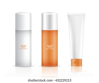 Package Beauty Cream Bottle Vector Design Stock Vector (Royalty Free ...