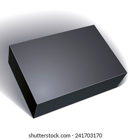 Package Black Box Design Isolated On Stock Illustration 267999341