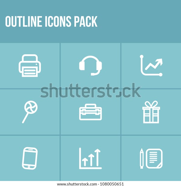 Package Icon Set Agile Development Service Stock Vector (Royalty Free ...