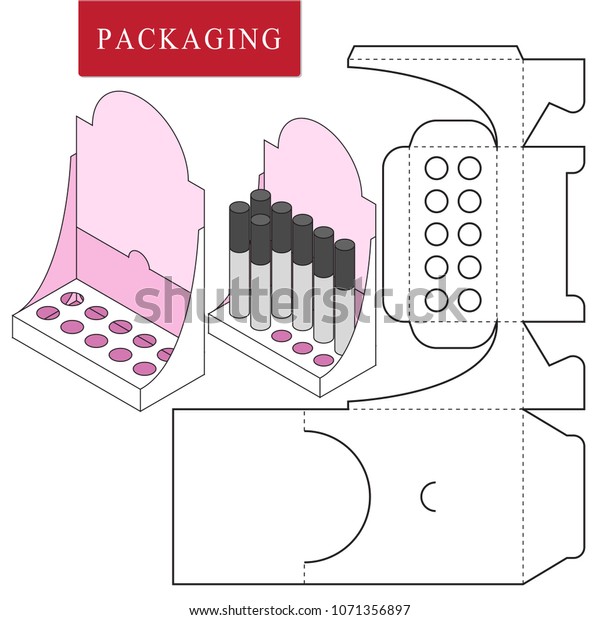 Package On Package Pop Packaging Cosmetic: vetor stock (livre de ...