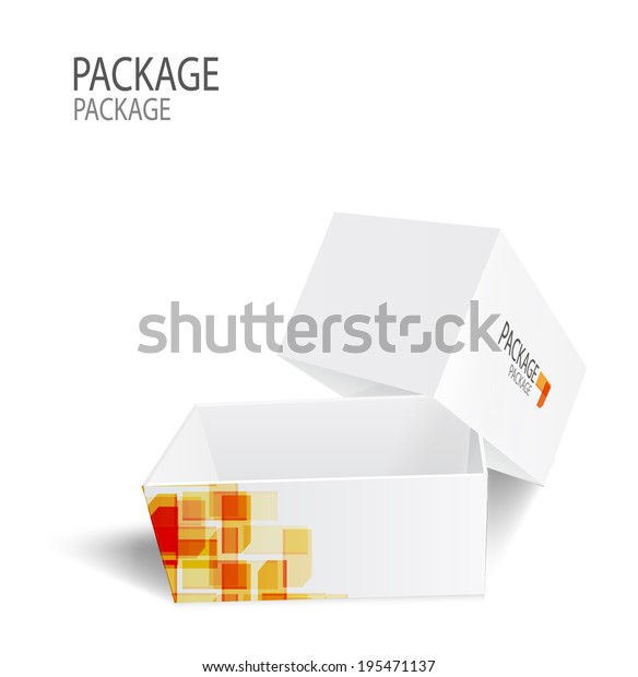 Package White Box Design 2 Vector Stock Vector (Royalty Free) 195471137 ...