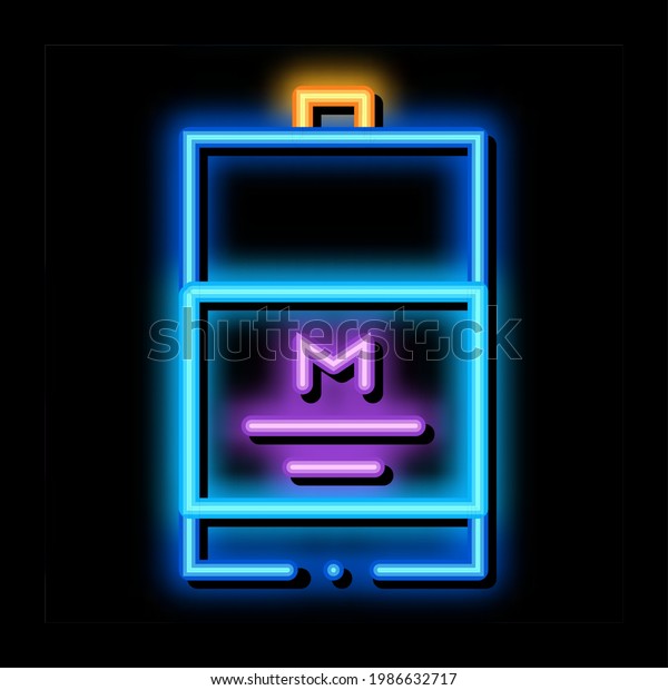 Packaged Milk Neon Light Sign Vector Stock Vector (Royalty Free ...
