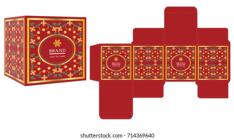 Packaging Design Colorful Box Design Template Stock Vector (Royalty ...