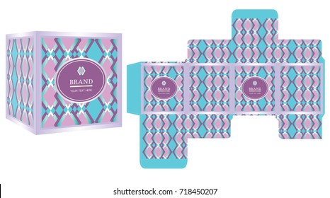 Packaging Design Colorful Box Design Template Stock Vector (Royalty ...