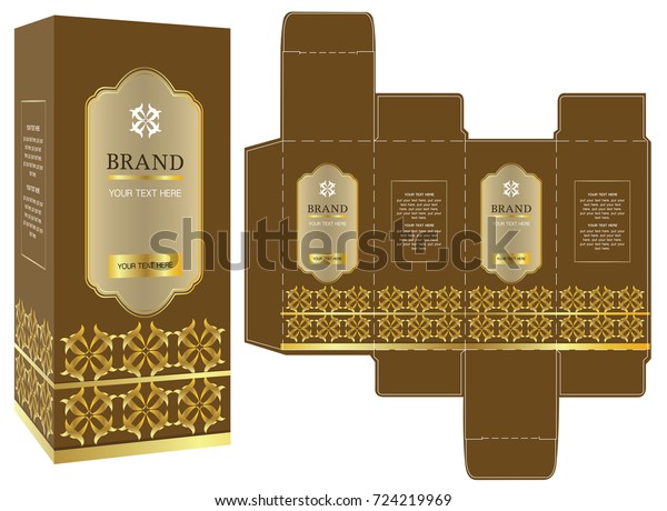 Packaging Design Gold Luxury Box Design: Vector có sẵn (miễn phí bản ...