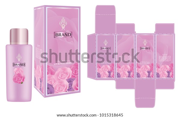 Packaging Design Label On Cosmetic Container 库存矢量图（免版税）1015318645 ...
