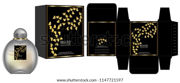 Packaging Design Label On Cosmetic Container Stock Vector (Royalty Free ...