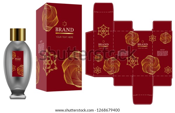 Packaging Design Label On Cosmetic Container Stock Vector (Royalty Free ...