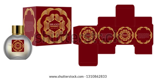 Packaging Design Label On Cosmetic Container Stock Vector (Royalty Free ...