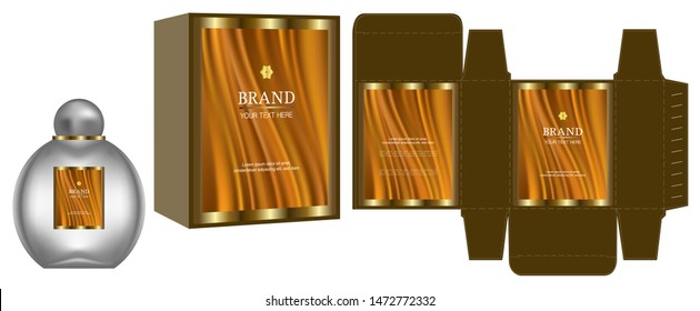 Packaging Design Label On Perfume Cosmetic Stock Vector (Royalty Free ...