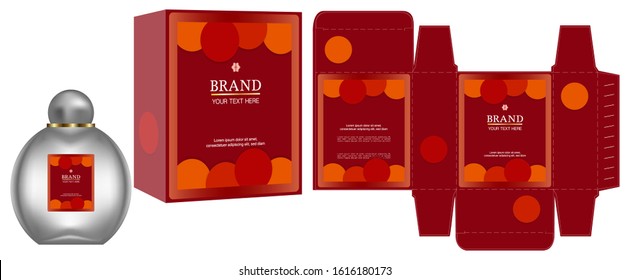 Packaging Design Label On Perfume Cosmetic Stock Vector (Royalty Free ...