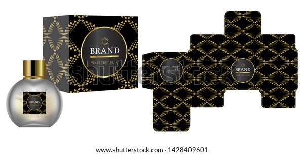 Packaging Design Label On Perfume Cosmetic Stock Vector (Royalty Free ...