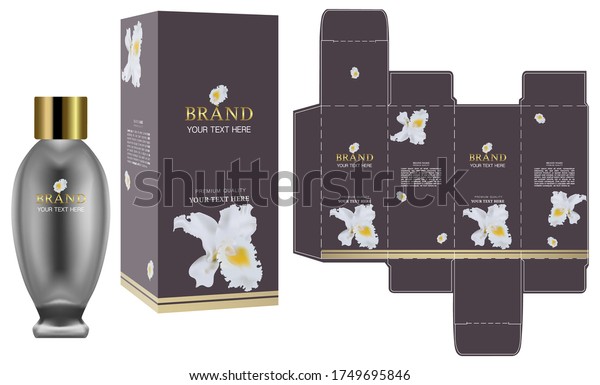 Packaging Design Label On Perfume Cosmetic Stock Vector (Royalty Free ...