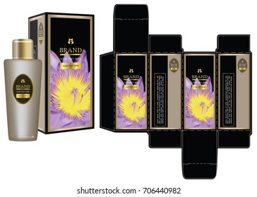 Packaging Design Lotus Flower On Luxury Stock Vector (Royalty Free ...