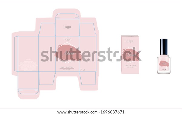 Packaging Design Luxury Nail Polish Template Stock Vector (Royalty Free ...