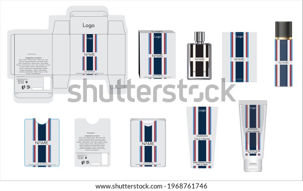 Packaging Design Luxury Perfume Box Pocket Stock Vector (Royalty Free ...