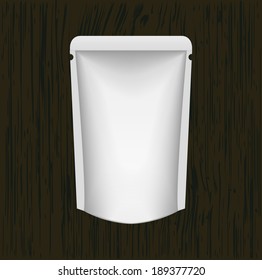 Packaging Design On Wood Background Eps Stock Vector (Royalty Free ...