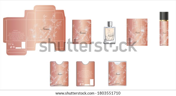 Packaging Design Perfume Luxury Box Design Stock Vector (Royalty Free ...