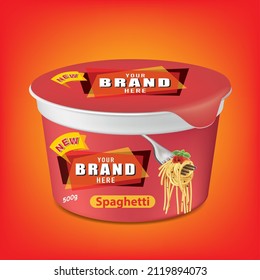 Packaging Design Spaghettivector Spaghetti Packaging Template Stock ...