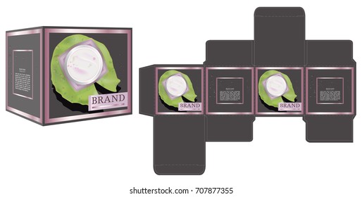 Packaging Design Top View Skin Care: vector de stock (libre de regalías ...