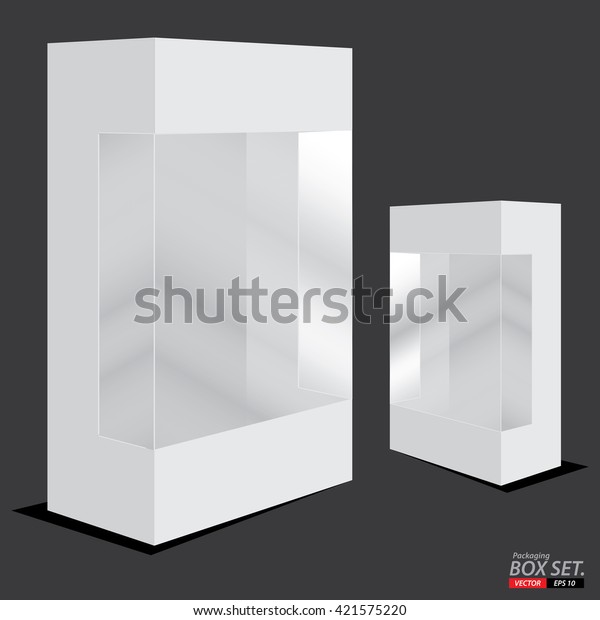 Packaging Design White Box On Dark Stock Vector (Royalty Free) 421575220