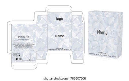 Packaging Design White Grey Luxury Box Stock Vector (Royalty Free ...